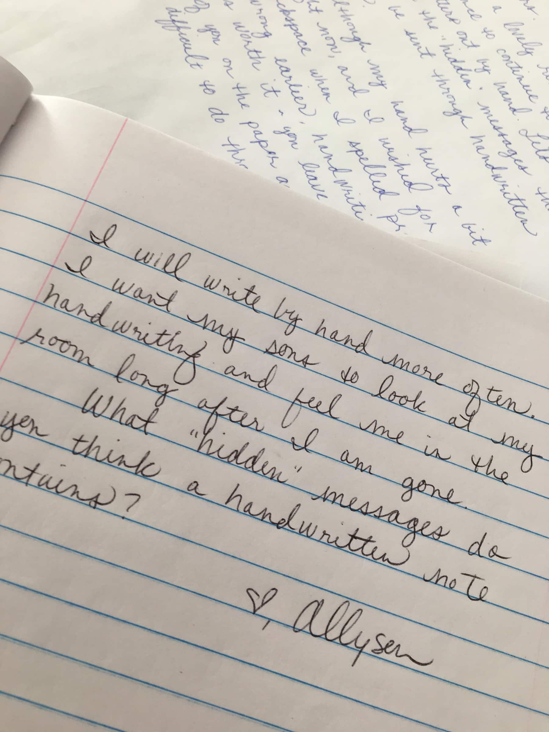 The Message in Our Handwriting - Allyson Apsey